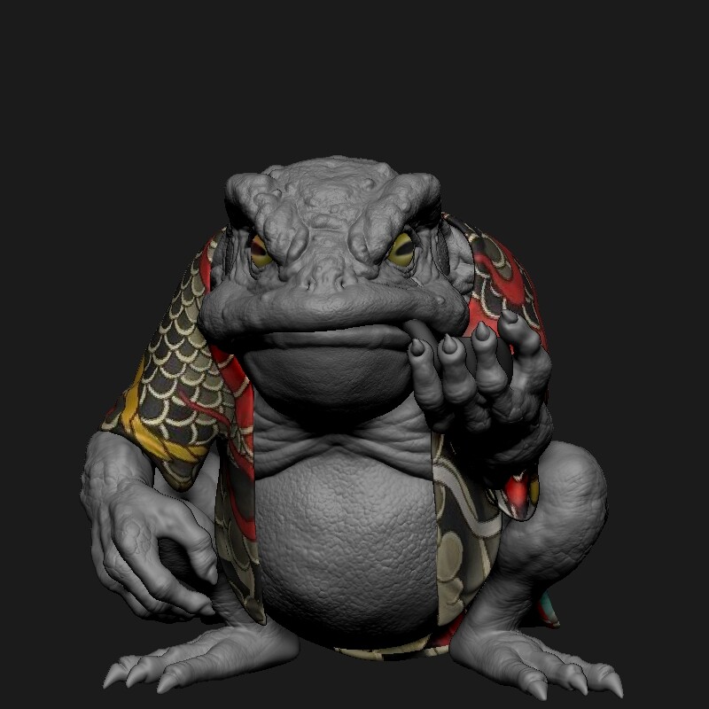 ArtStation - This is my latest artwork japan style toads ...