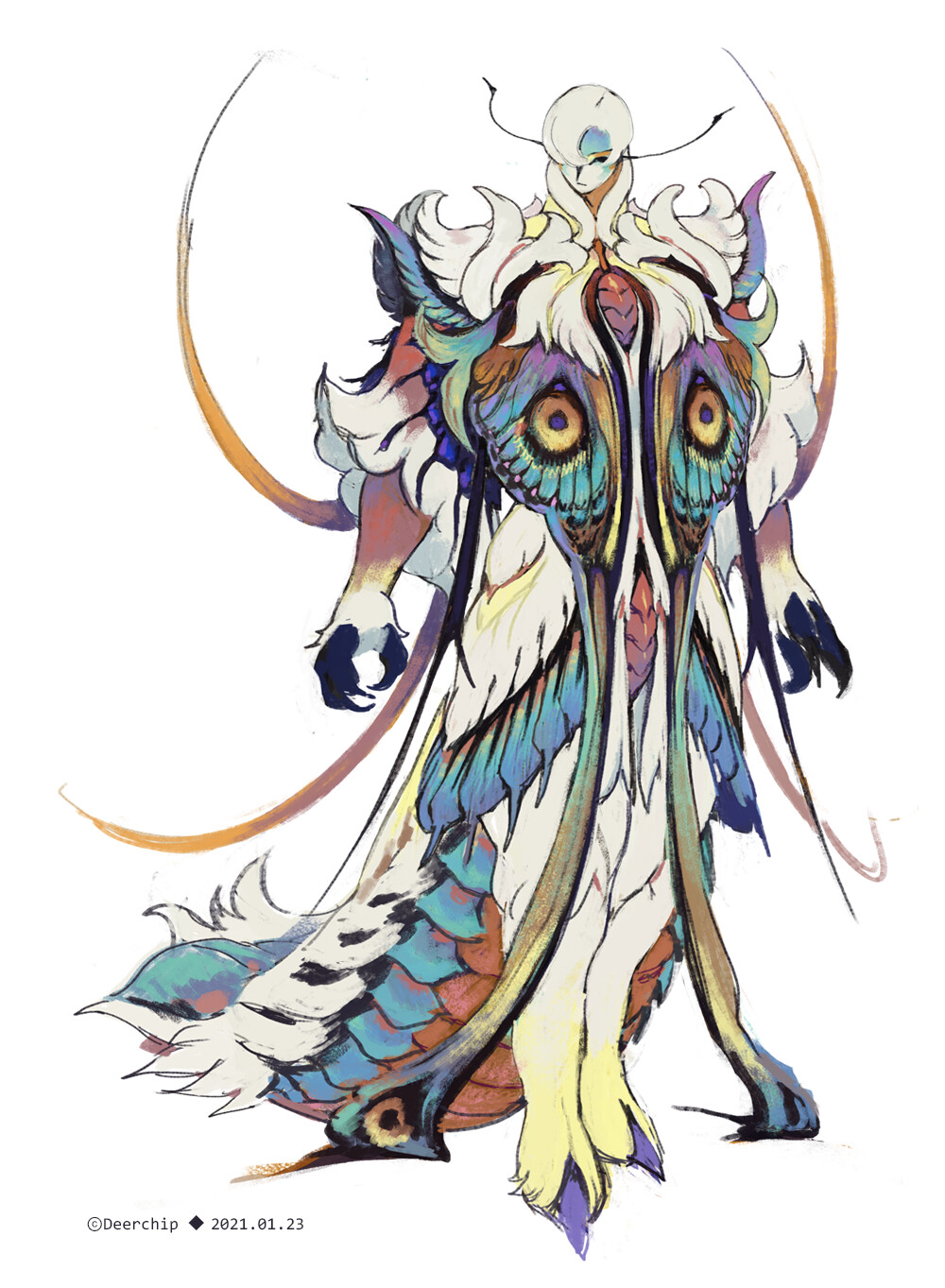 ArtStation - Unnamed moth monster