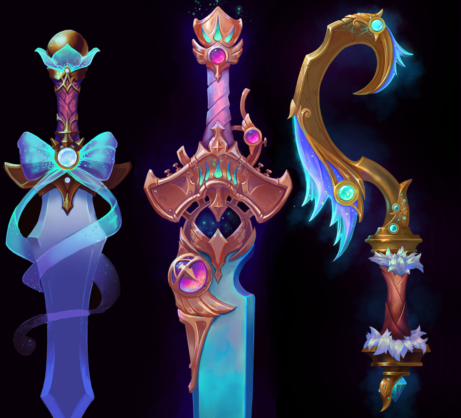 ArtStation - Beacon of Starlight (And other weapons)