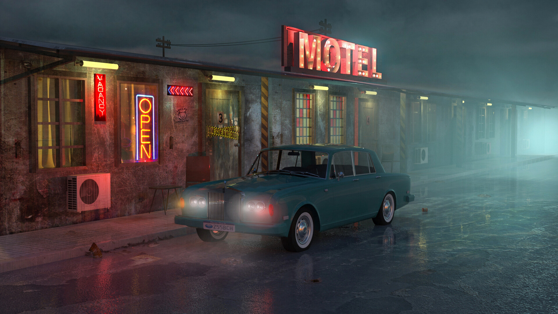 ArtStation - Motel Scene