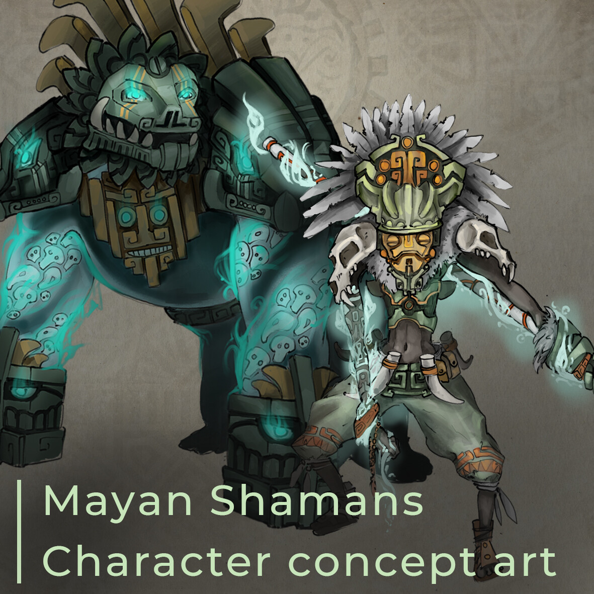 ArtStation - Mayan Shamans - Character concept art