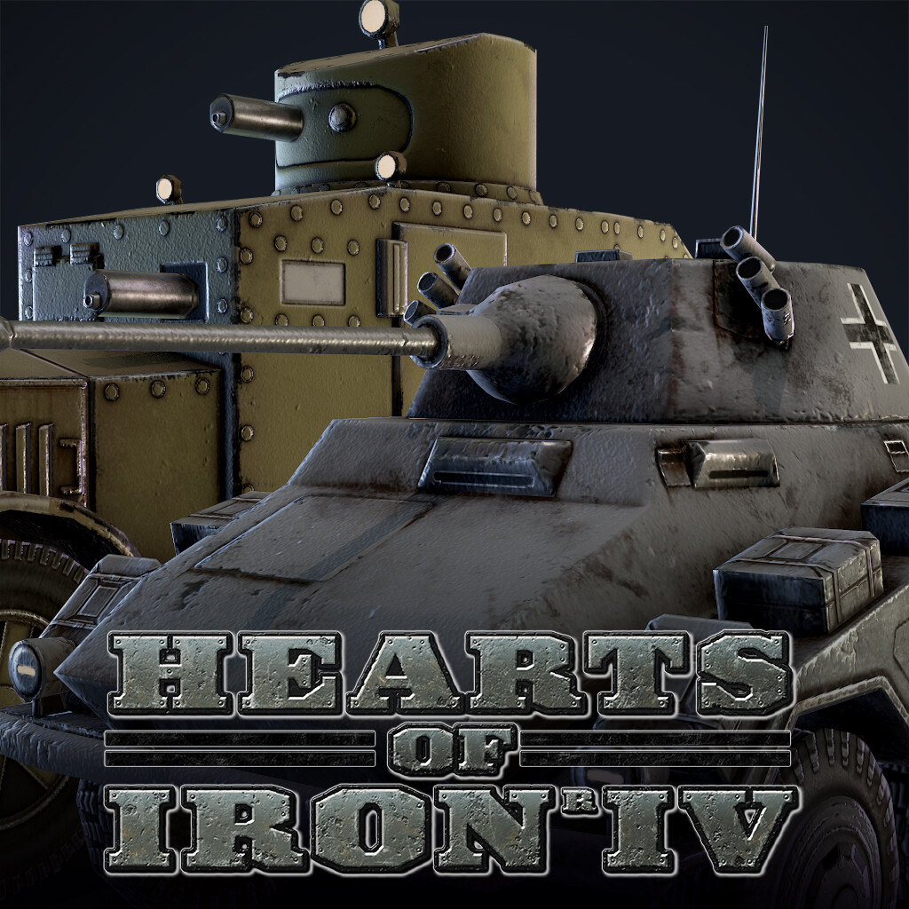 ArtStation - Hearts of Iron IV - Armoured Cars