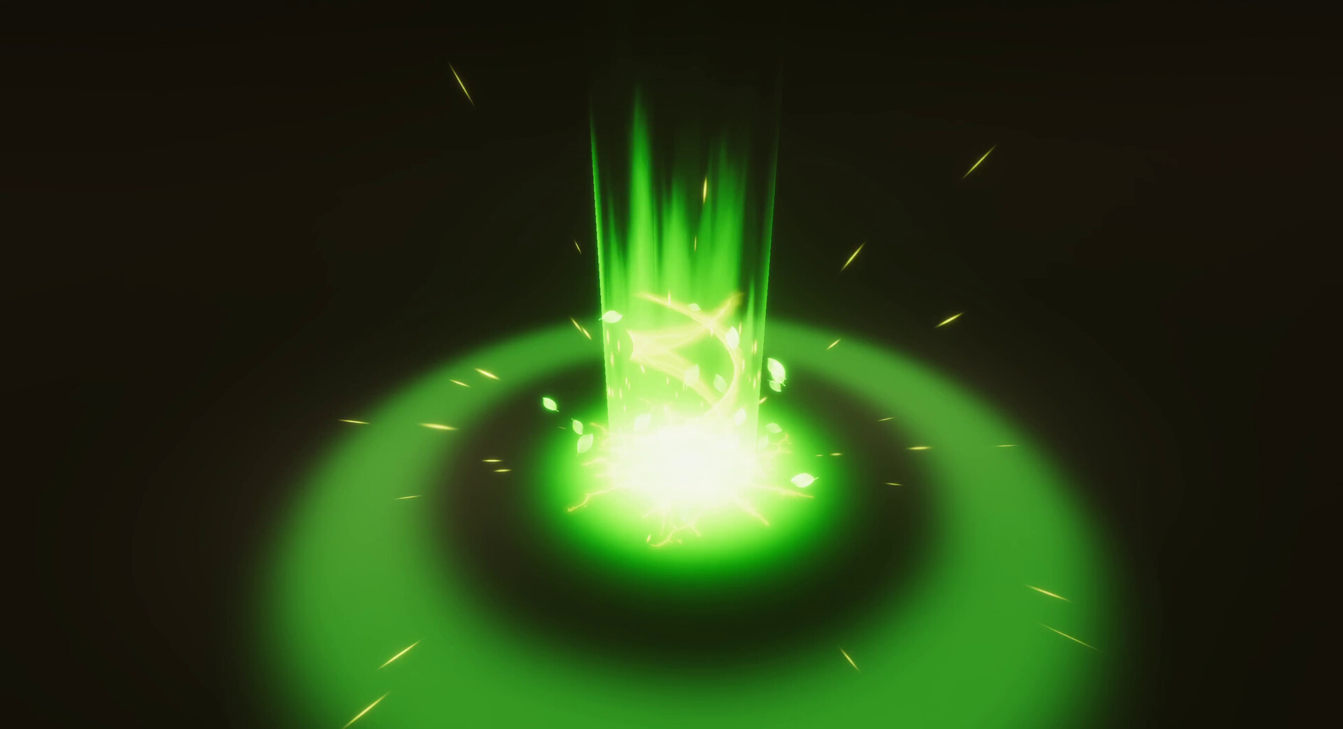 ArtStation - Leafy Aura - Area Of Effect VFX, Rajath Krishnegowda