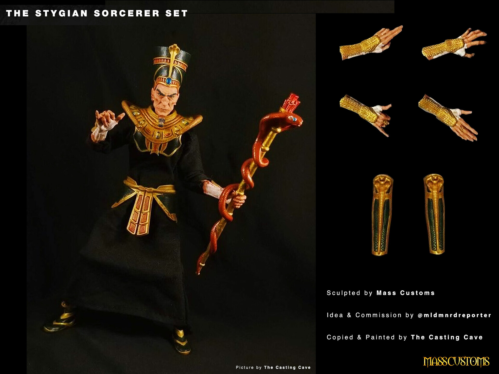 ArtStation - THE STYGIAN SORCERER SET (for Mezco One 12 and Mix Max bodies)