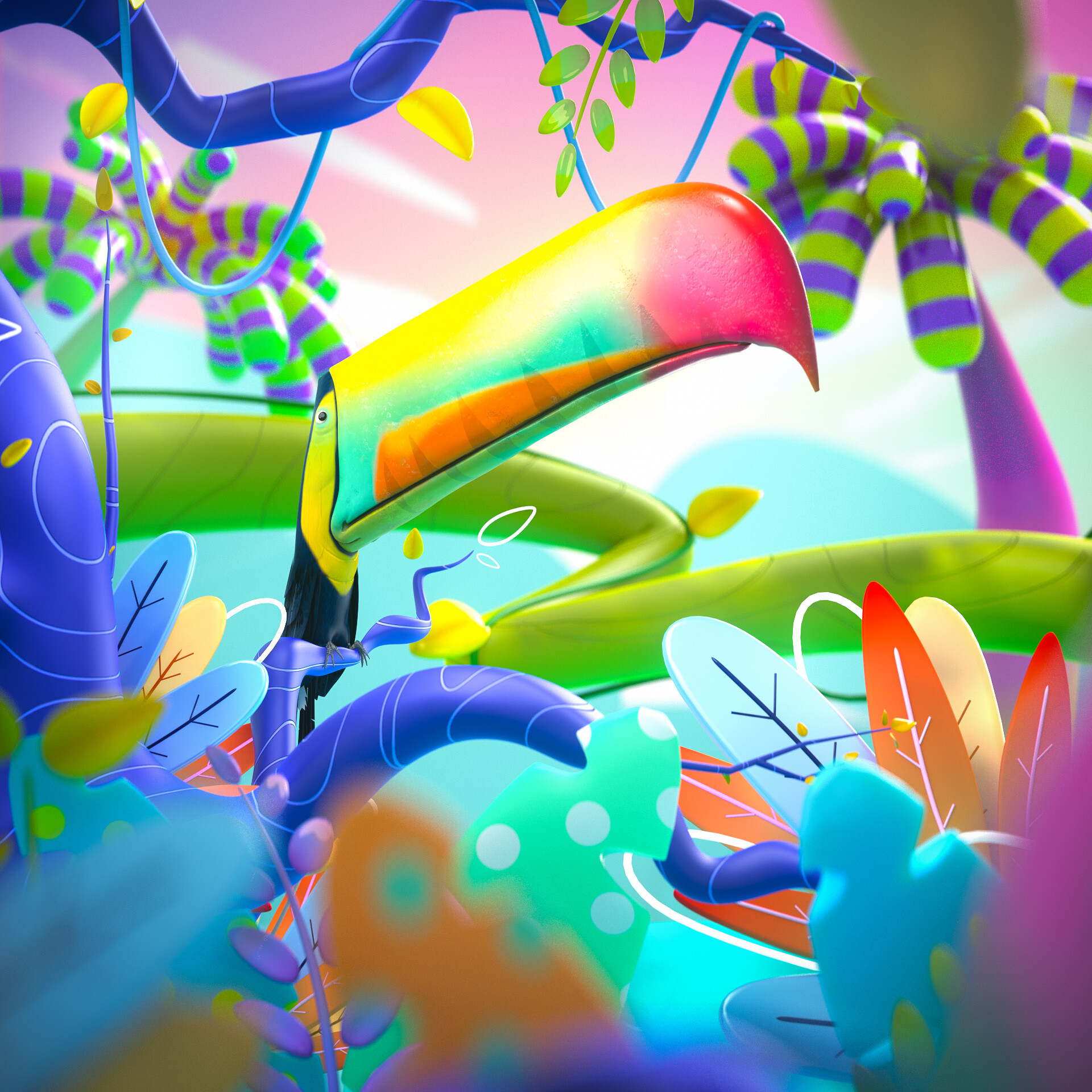 ArtStation - Trippy Toucan