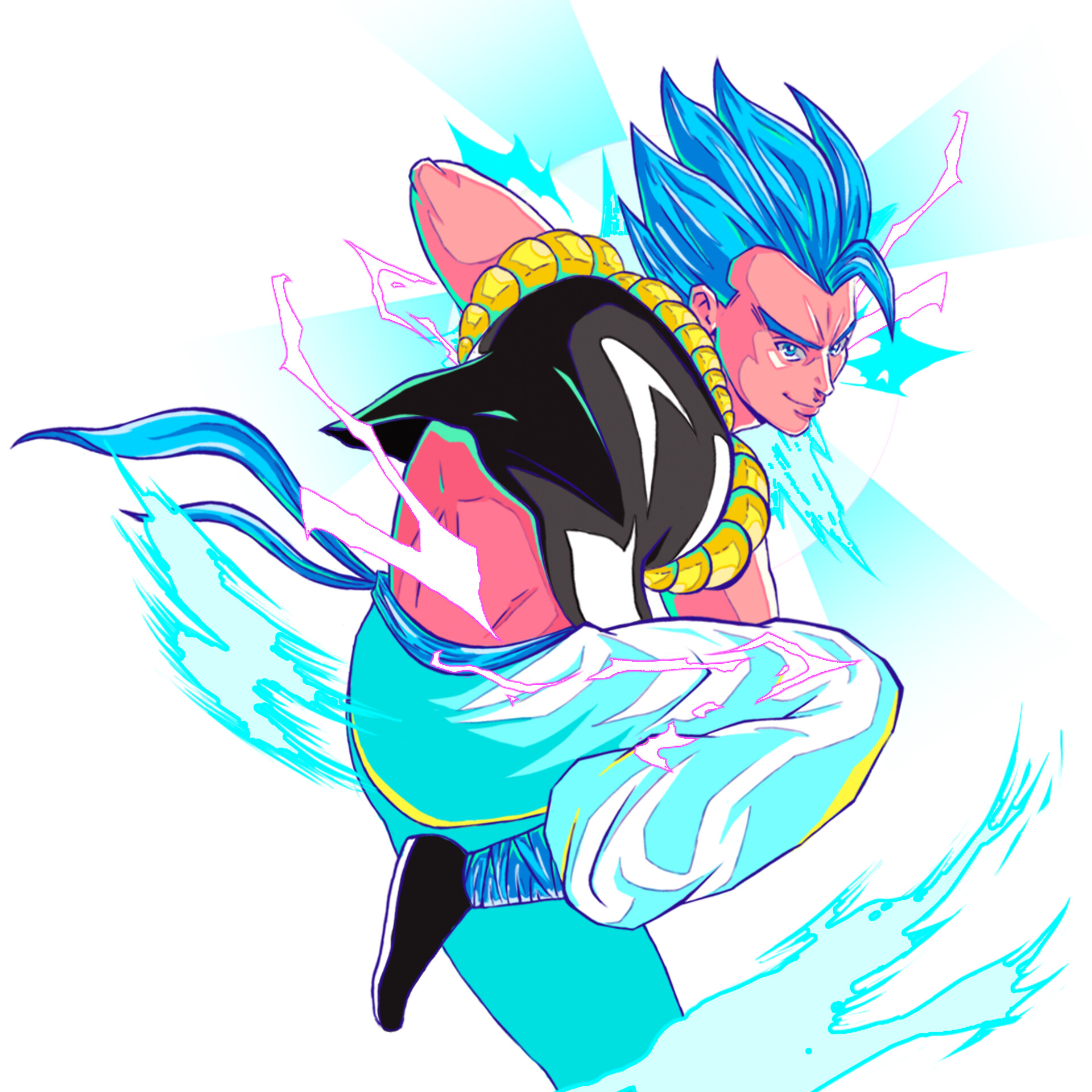 ArtStation - Dragon Ball - Gogeta Blue FanArt