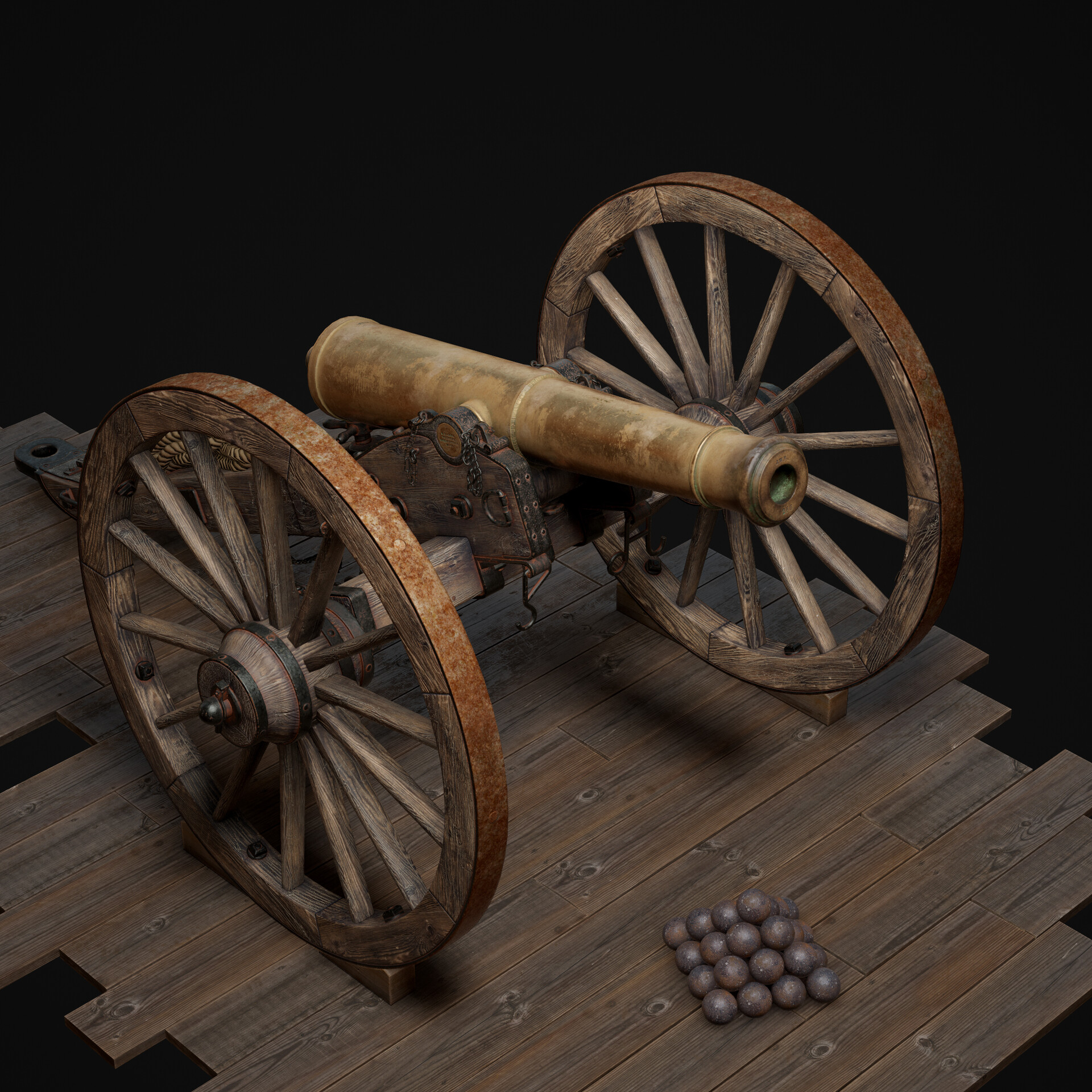 ArtStation - U.S. Model 1841 Field Gun