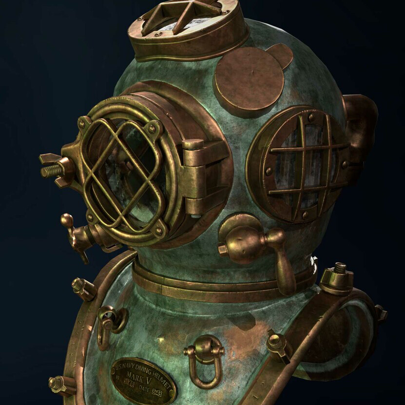 ArtStation - Diving Helmet