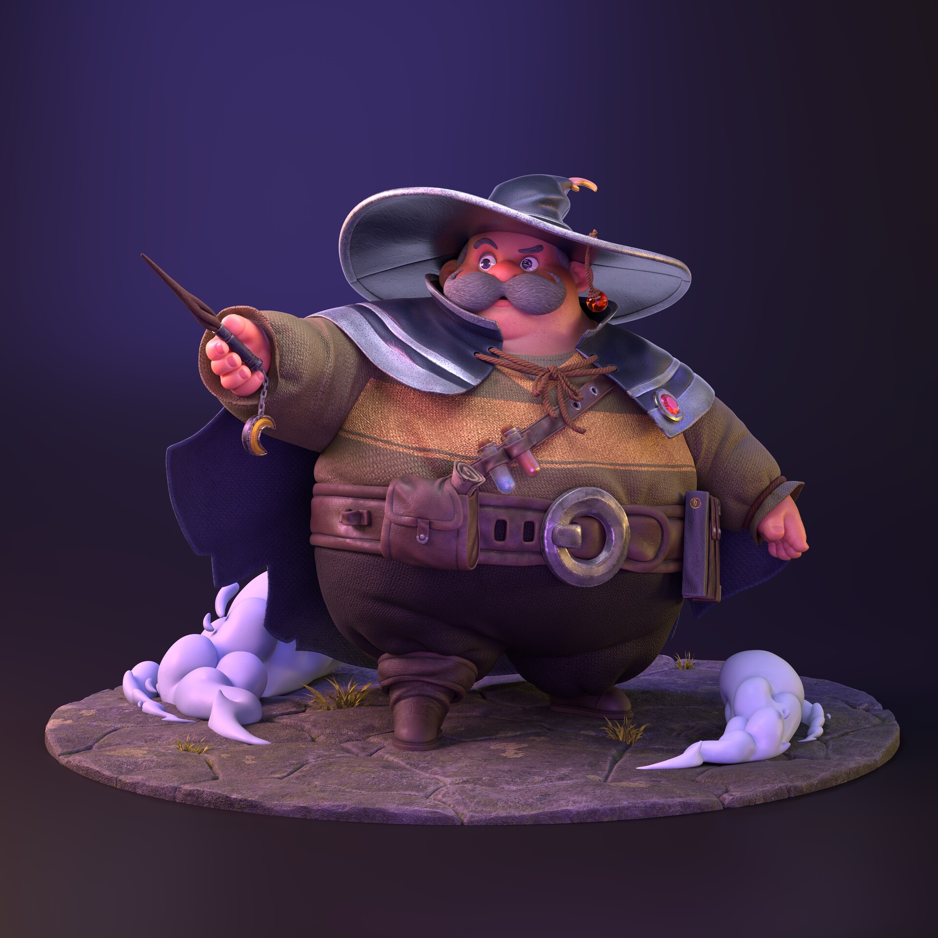 ArtStation - Tunui, the moon wizard