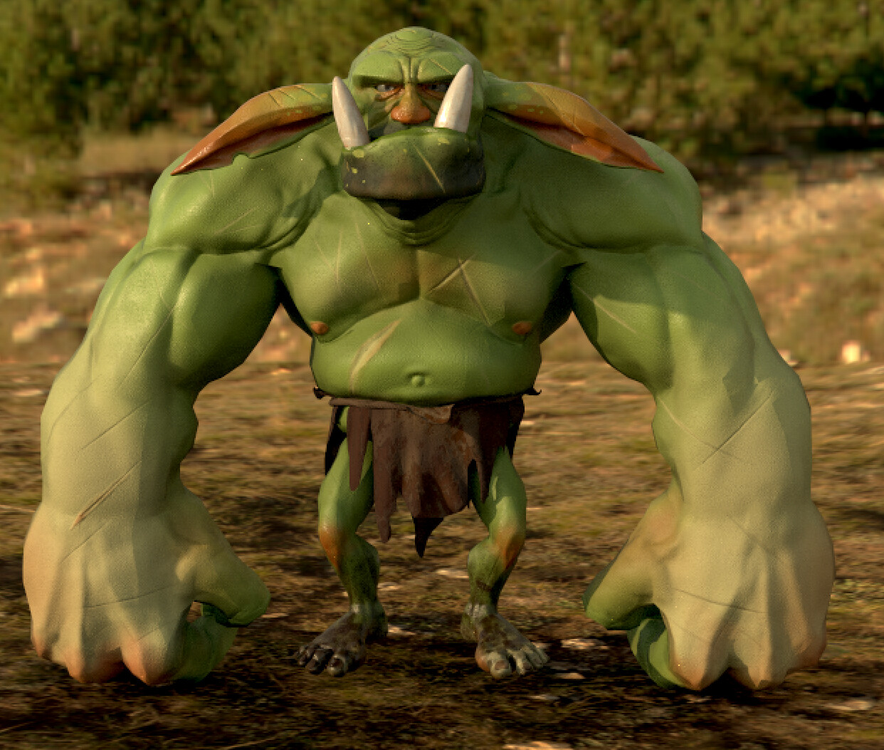 ArtStation - Grumpy Troll and stylized props