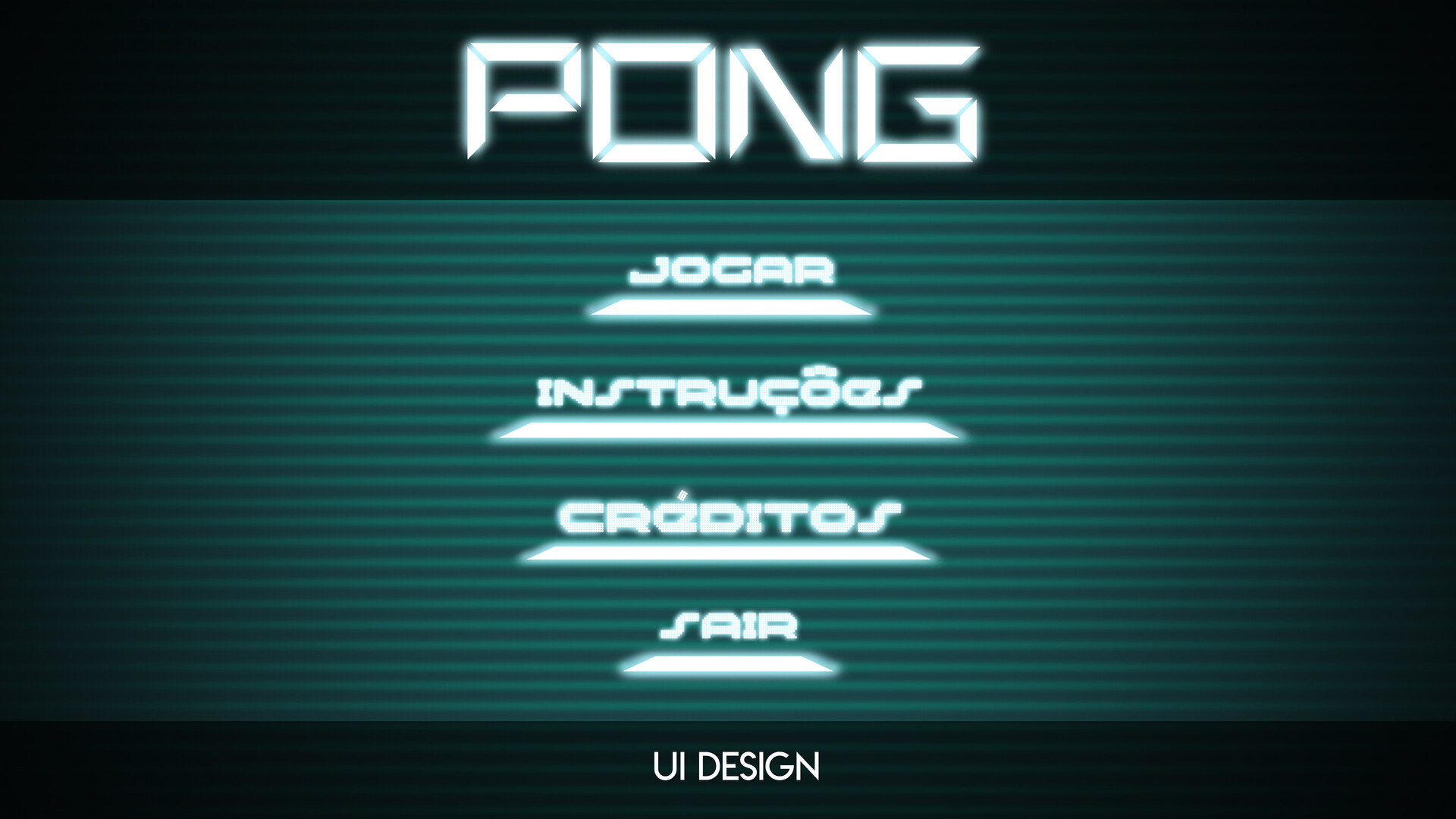 ArtStation - Menu Design - Pong (Game)