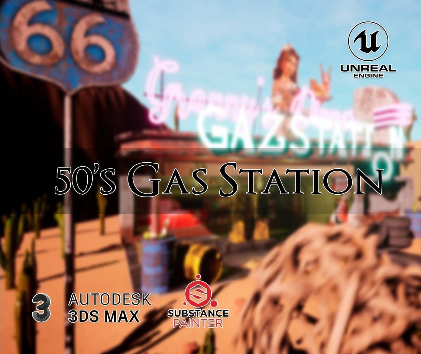 Jade Roudier-Luque - 50's Gas station