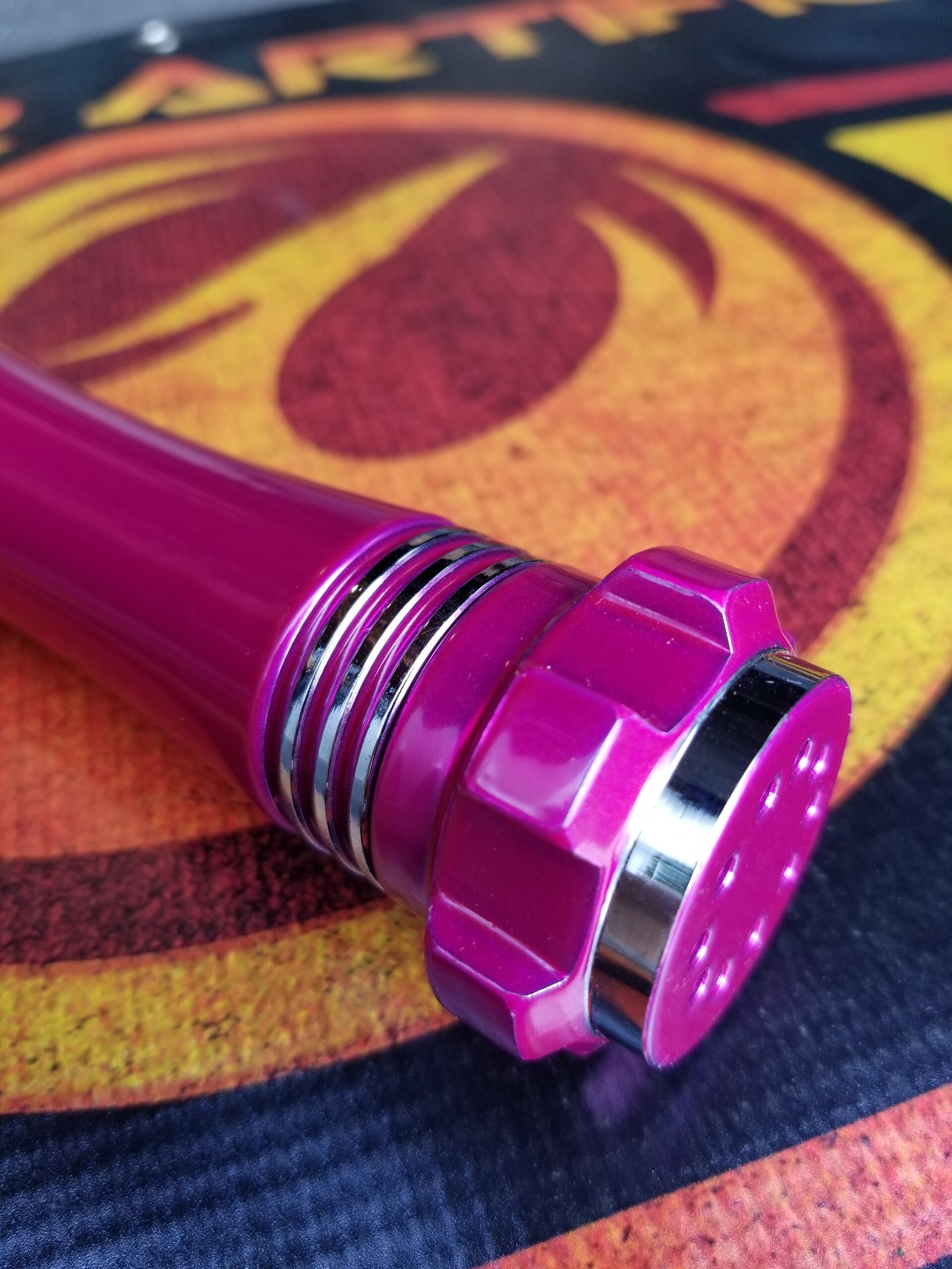 ArtStation - Pink Ranger, custom powdercoated lightsaber