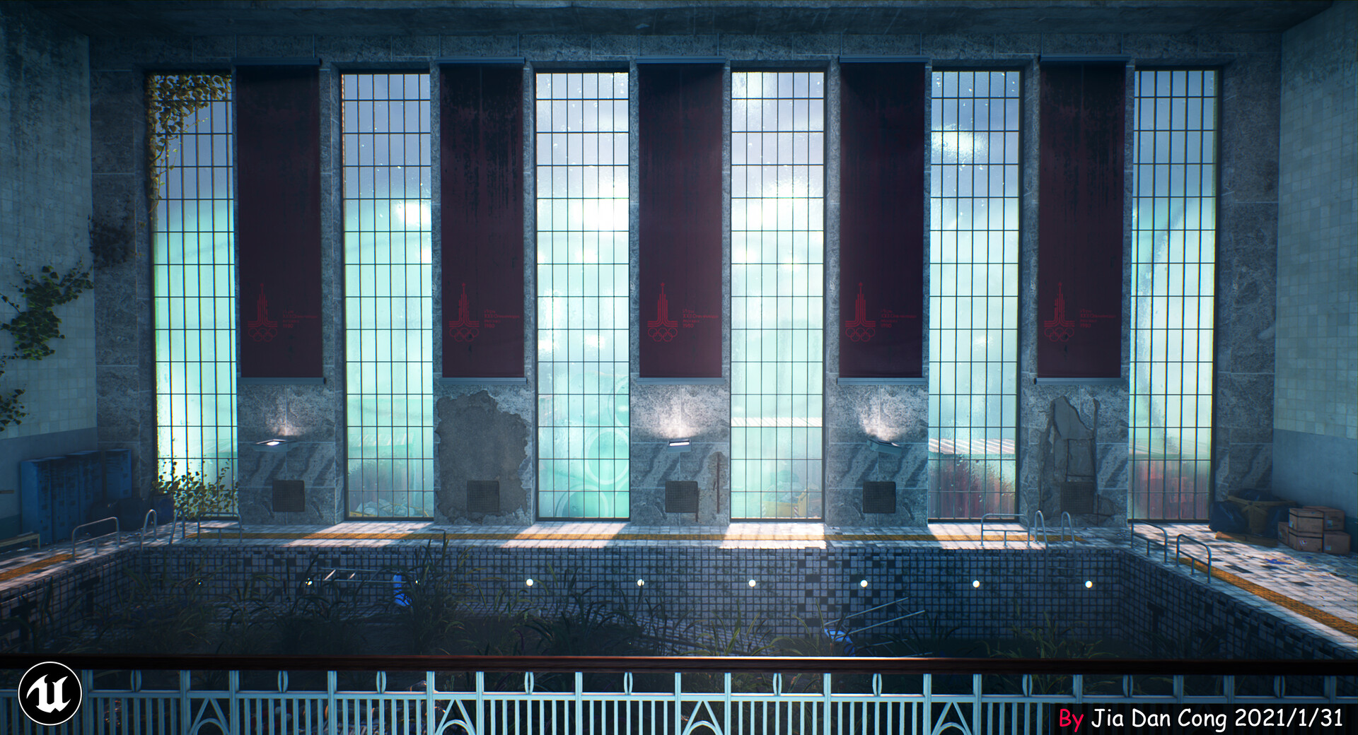 ArtStation - Nuclear leakage swimming pool