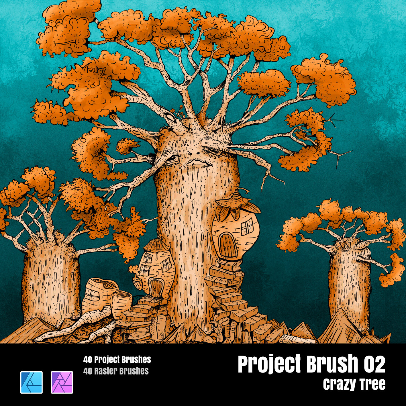 ArtStation - Project Brush 02:Crazy Tree