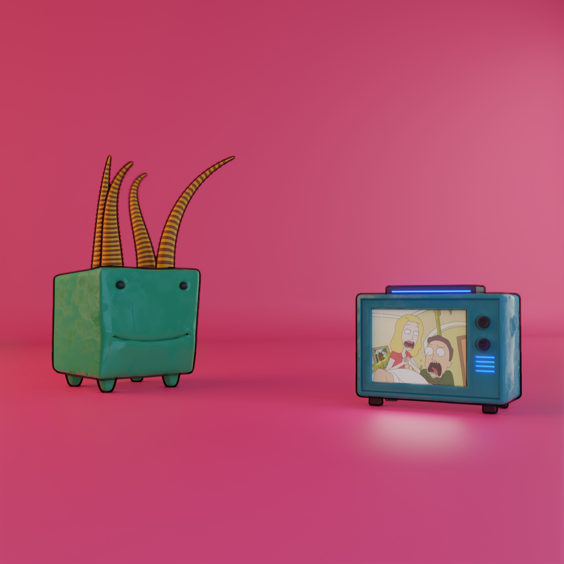 ArtStation - DeeCee: The Default Cube From Space