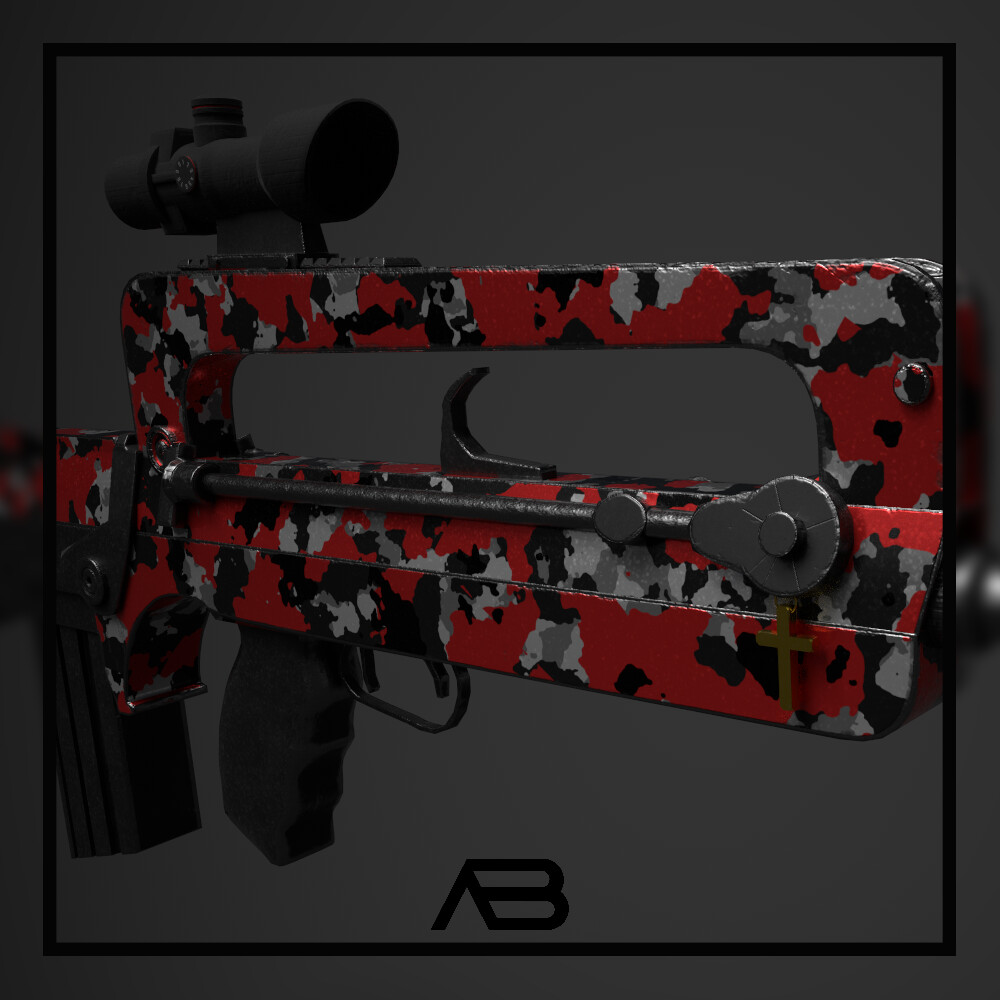 ArtStation - FAMAS F1 Urban Camo