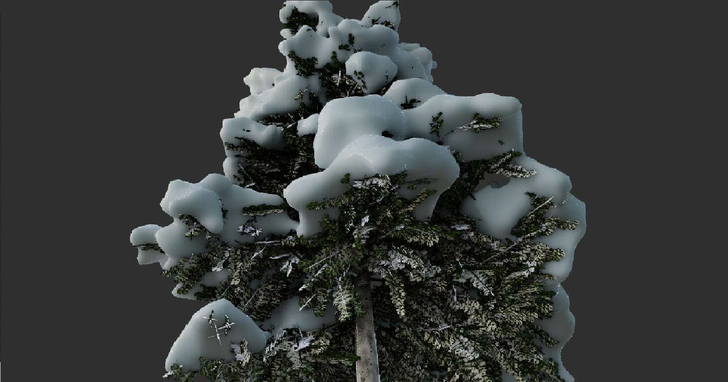 ArtStation - Tree_Cedrus_winter