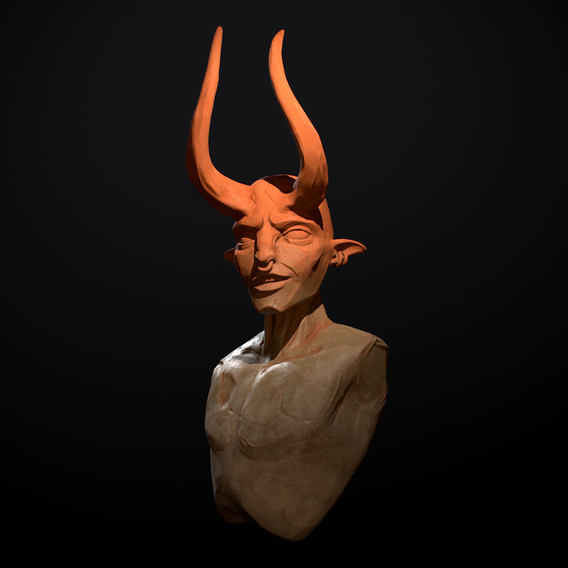 ArtStation - Demon bust