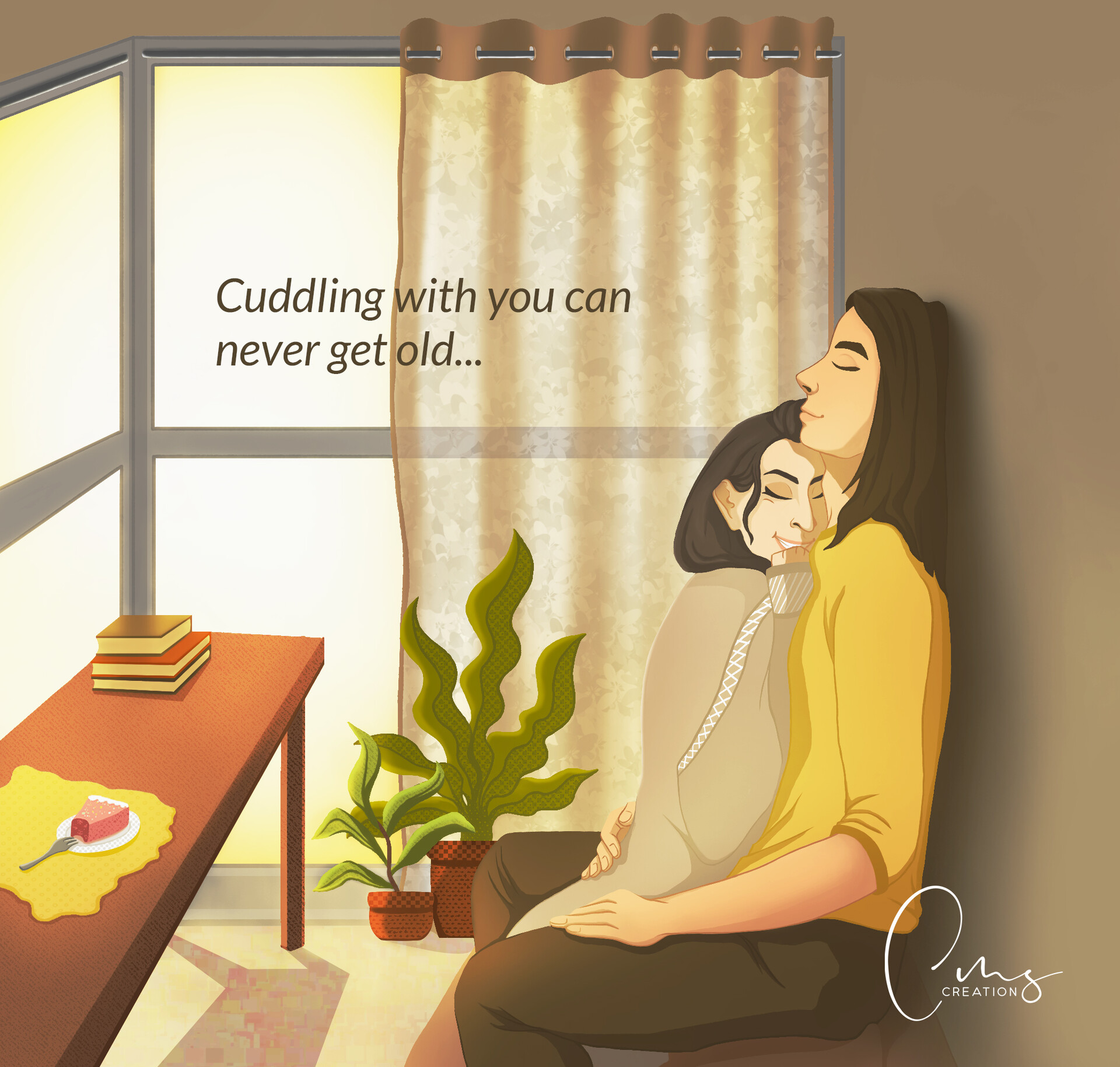 ArtStation - Illustration 3 - Daylight Cuddle