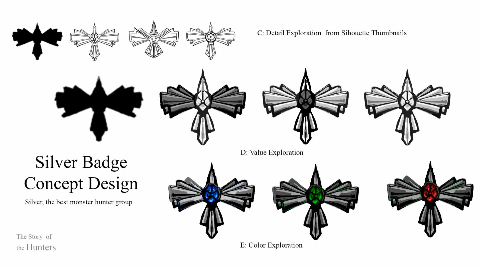 ArtStation - Silver Badge Concept design