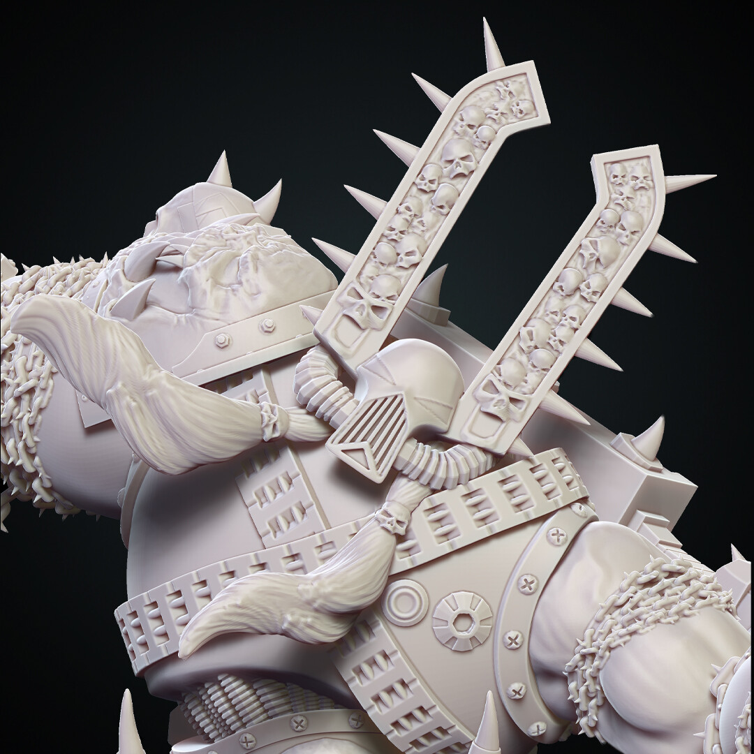 ArtStation - Khârn: The Betrayer (Warhammer 40.000) - Miniature