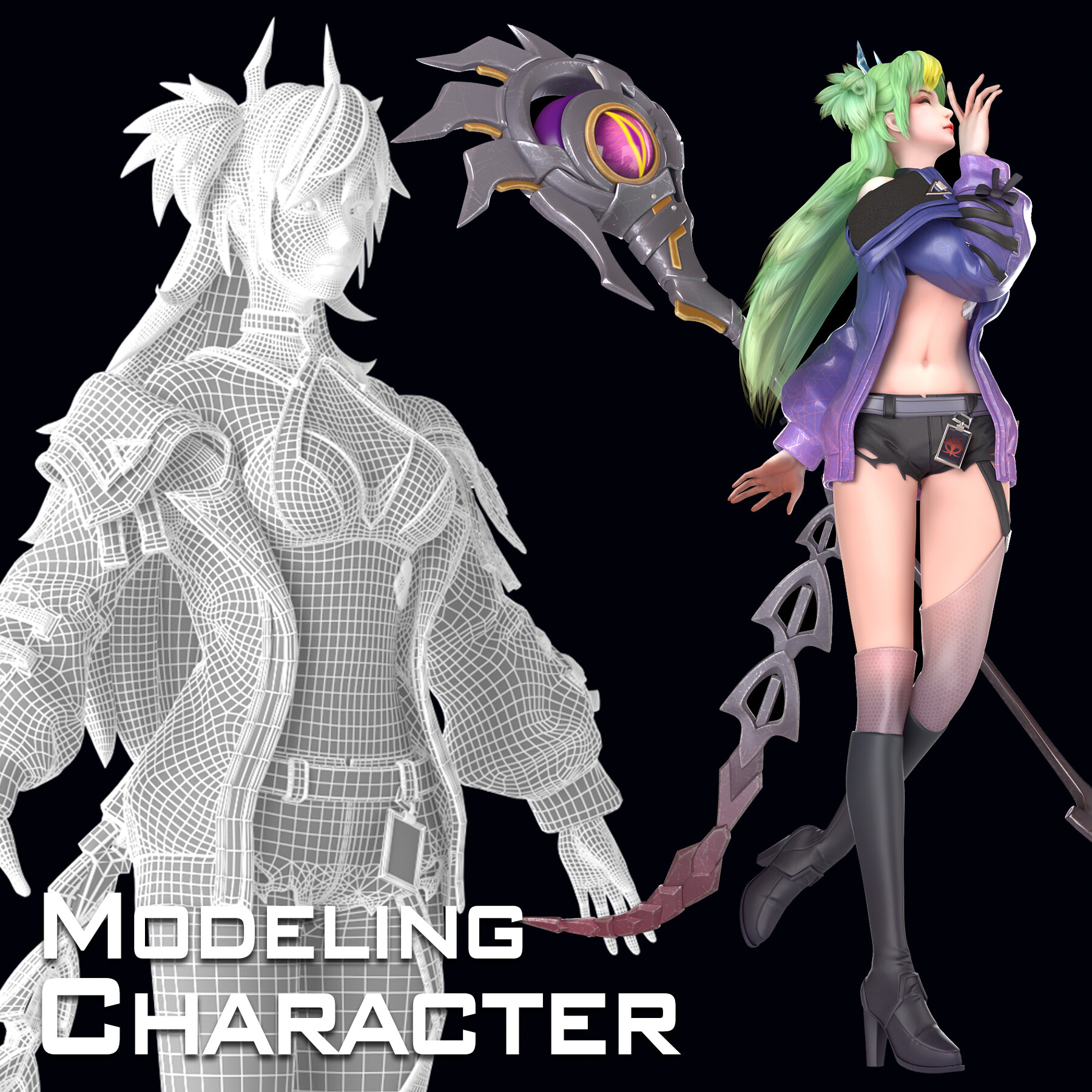 ArtStation - Modeling Character Highpoly