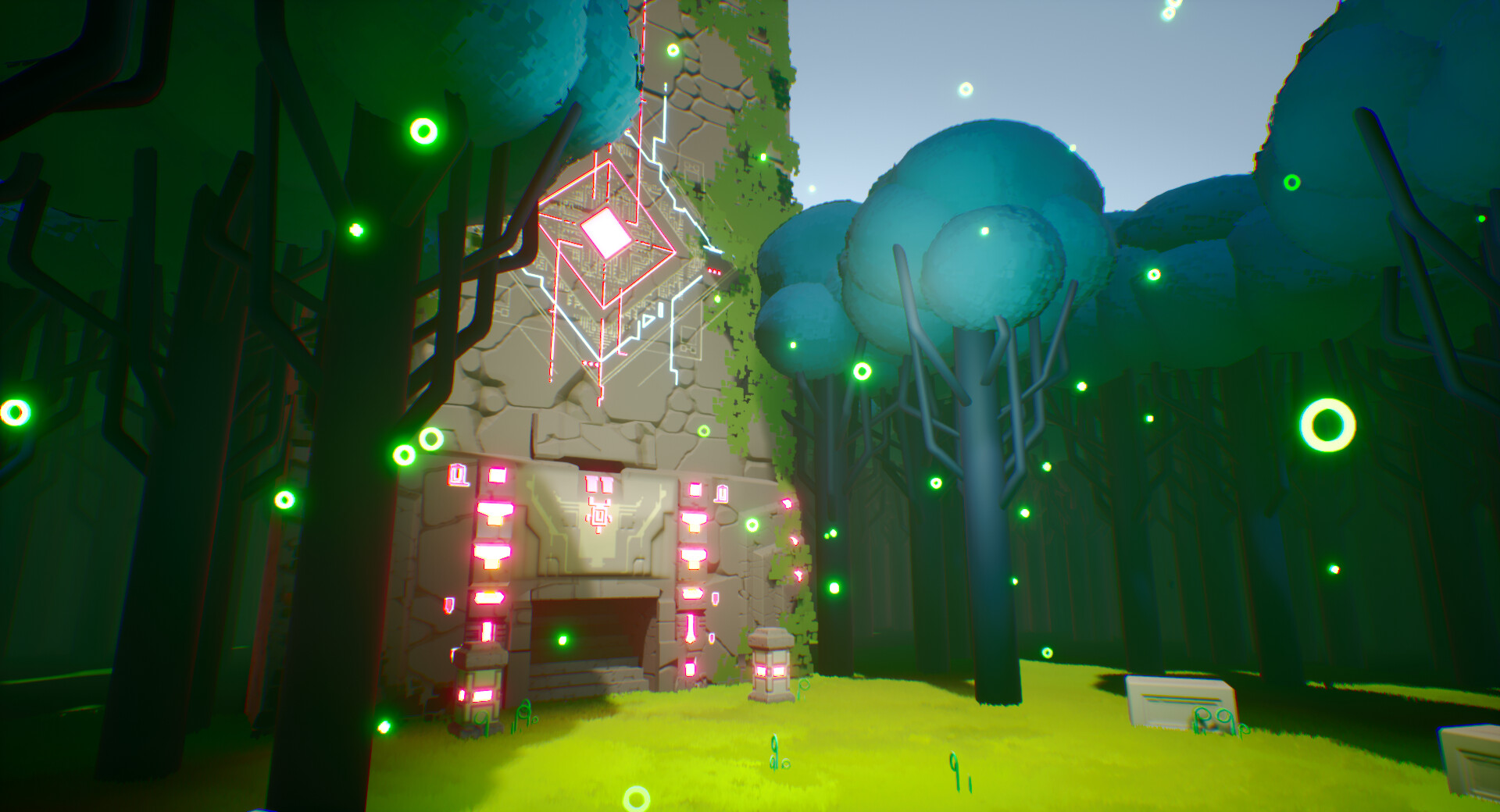 ArtStation - Hyper Light Drifter Inspired 3d Environment