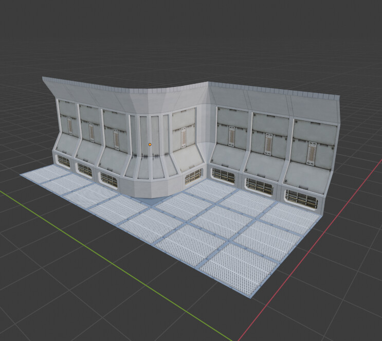 ArtStation - Low-Poly spaceship interior [WIP]