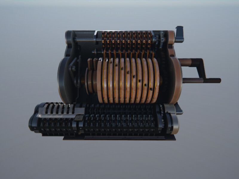ArtStation - Mechanical Calculator - Inside