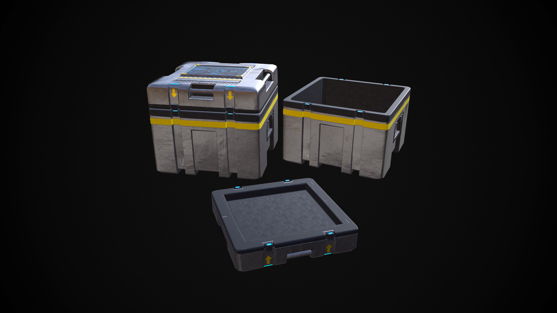 ArtStation - Sci-Fi box. Study. Game ready model