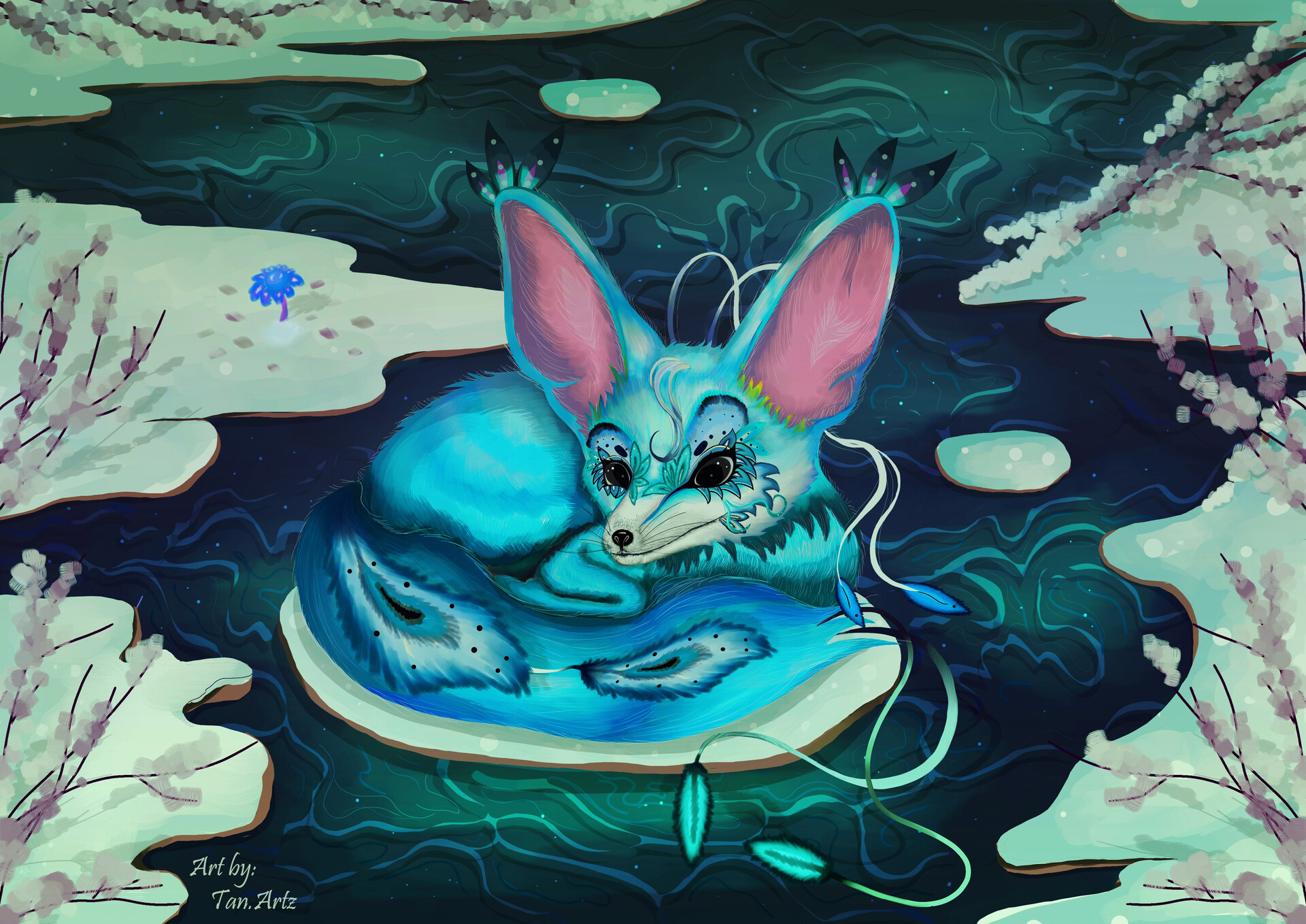 ArtStation - Snow Fennec Fox