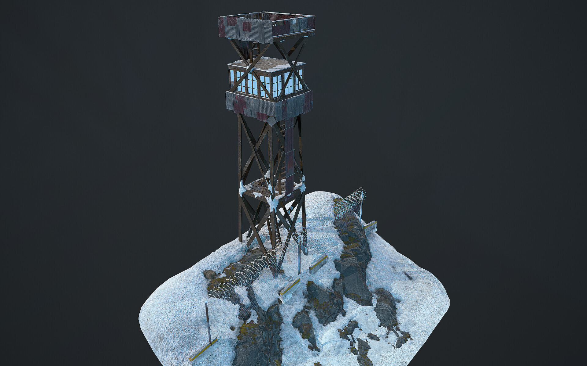 ArtStation - Post-apocalyptic Watchtower