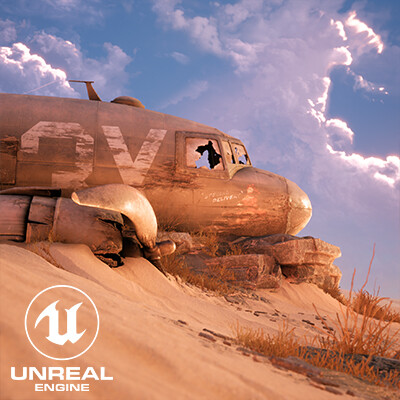 ArtStation - Desert Crash Site