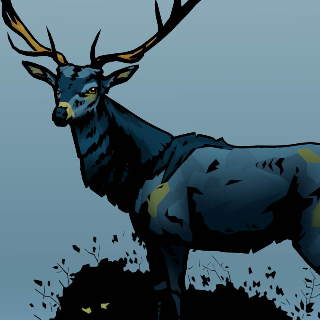 ArtStation - Comic style 3D stag