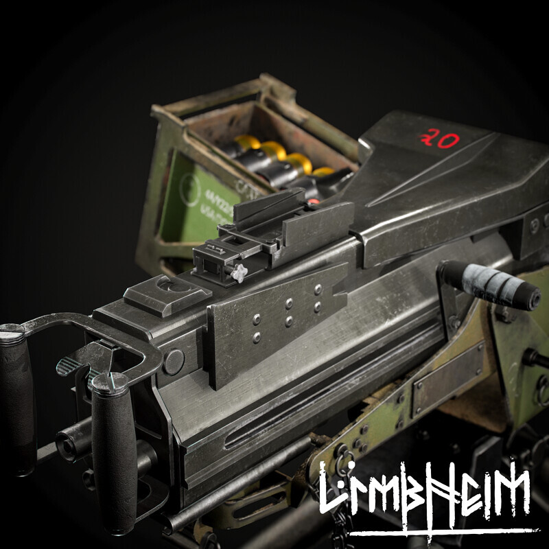 ArtStation - Mk 19 grenade launcher