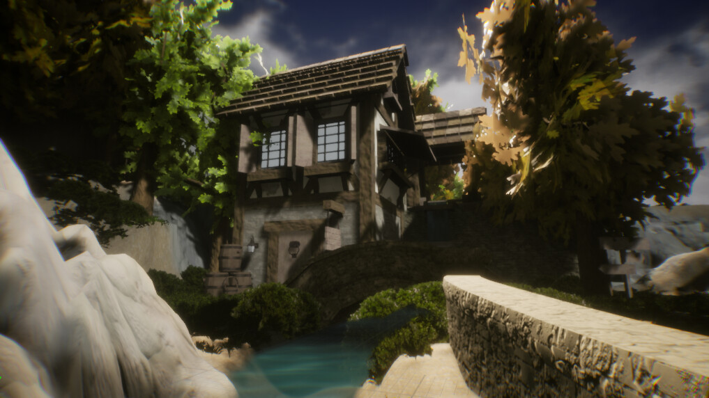 ArtStation - Medieval Watermill