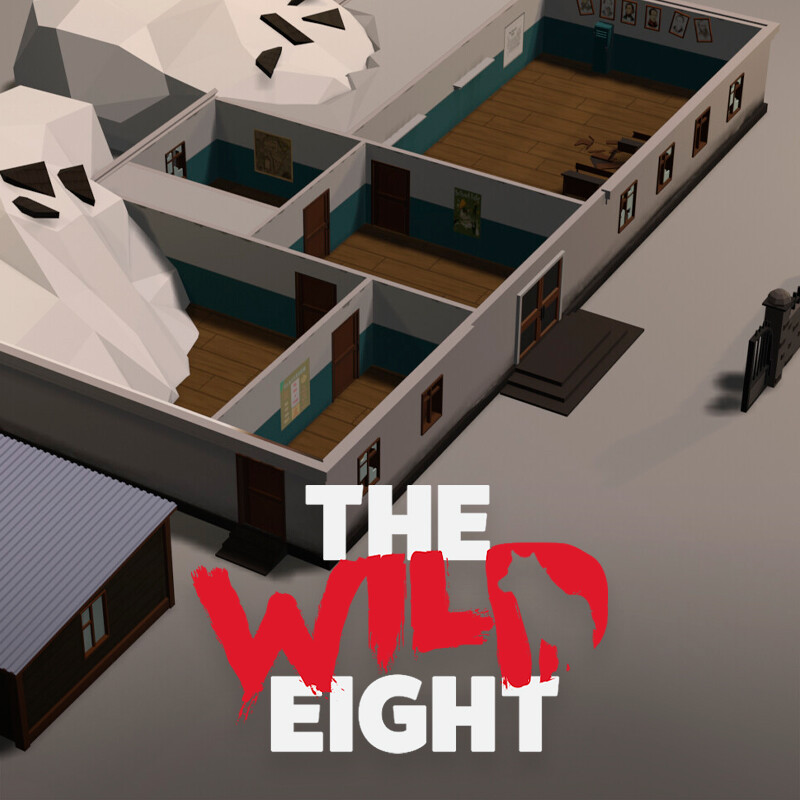 ArtStation - "The wild eight" game assets - School and military hangar