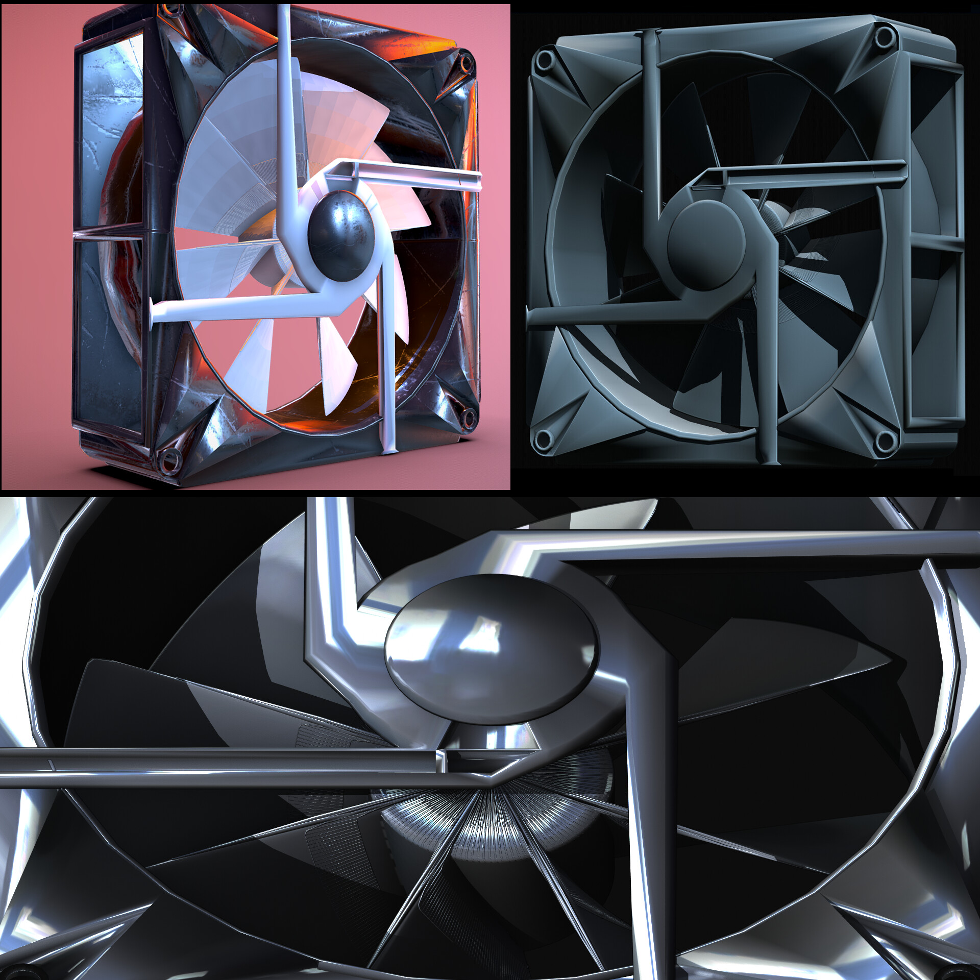 ArtStation - PC cooler (animated & not animated)