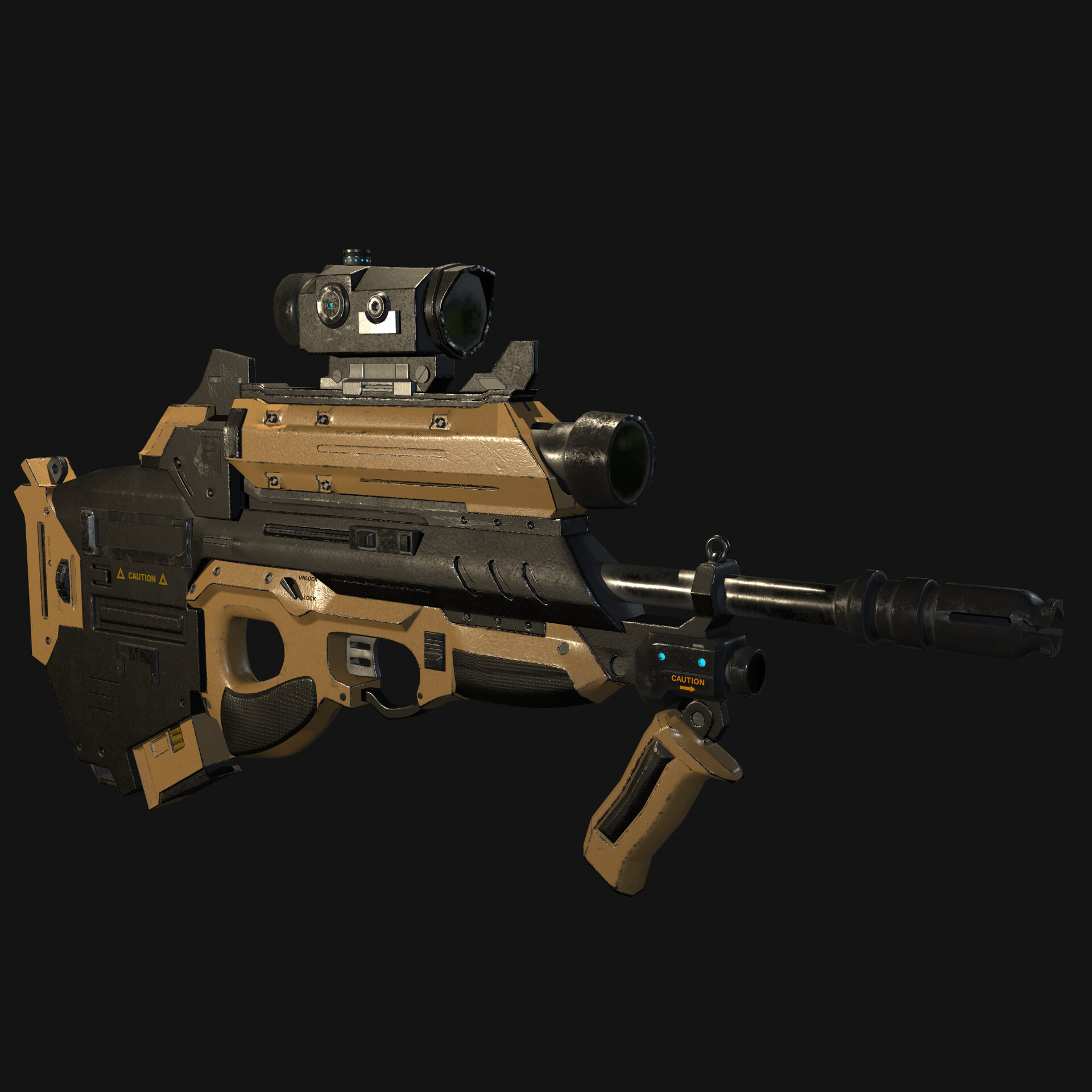 Fallout 3 Assault Rifle Art