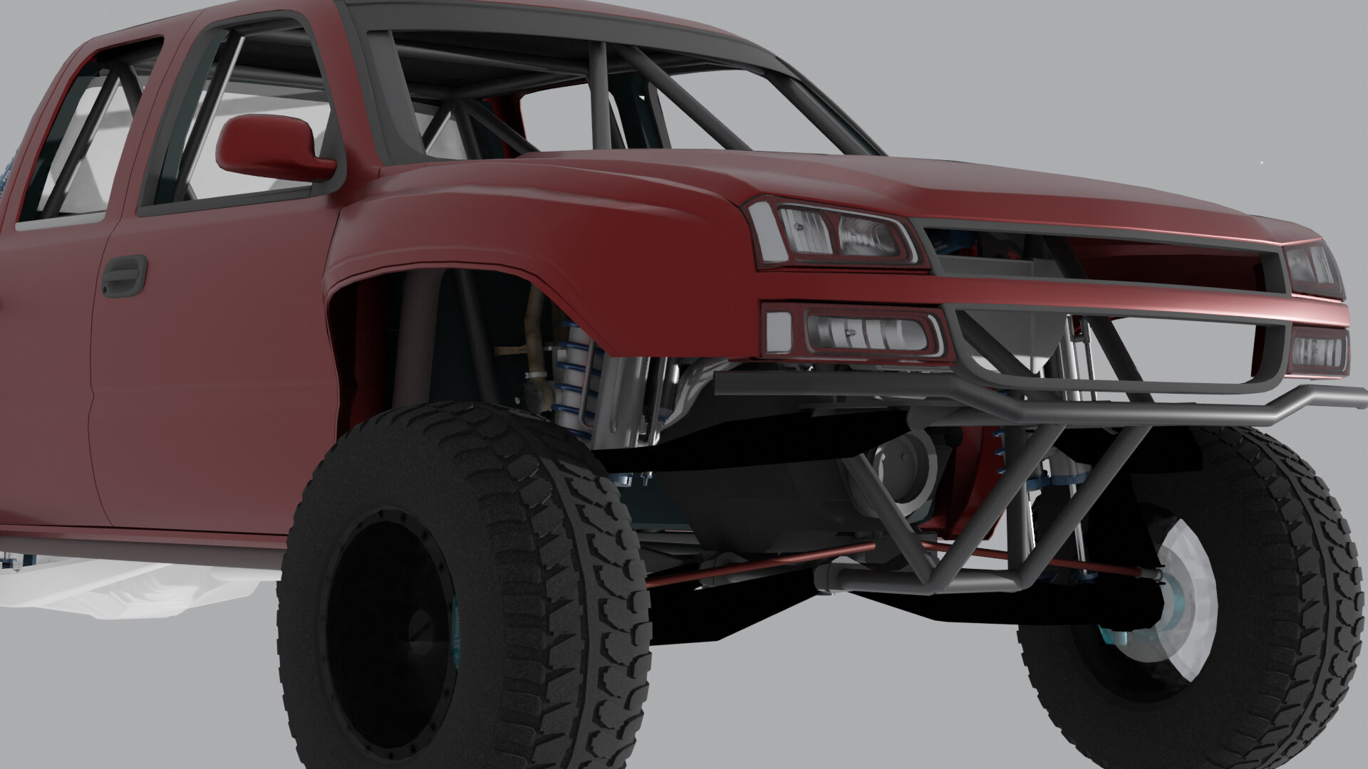 ArtStation - 2006 Silverado Fiberwerx Prerunner WIP