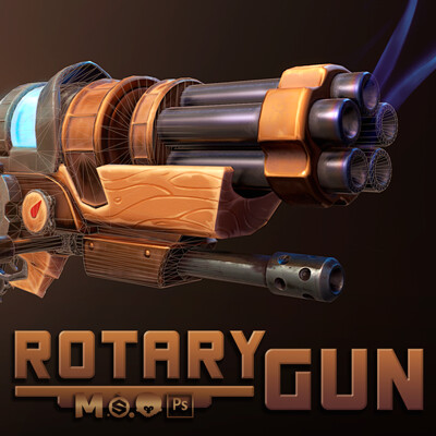 ArtStation - Stylized Rotary Gun