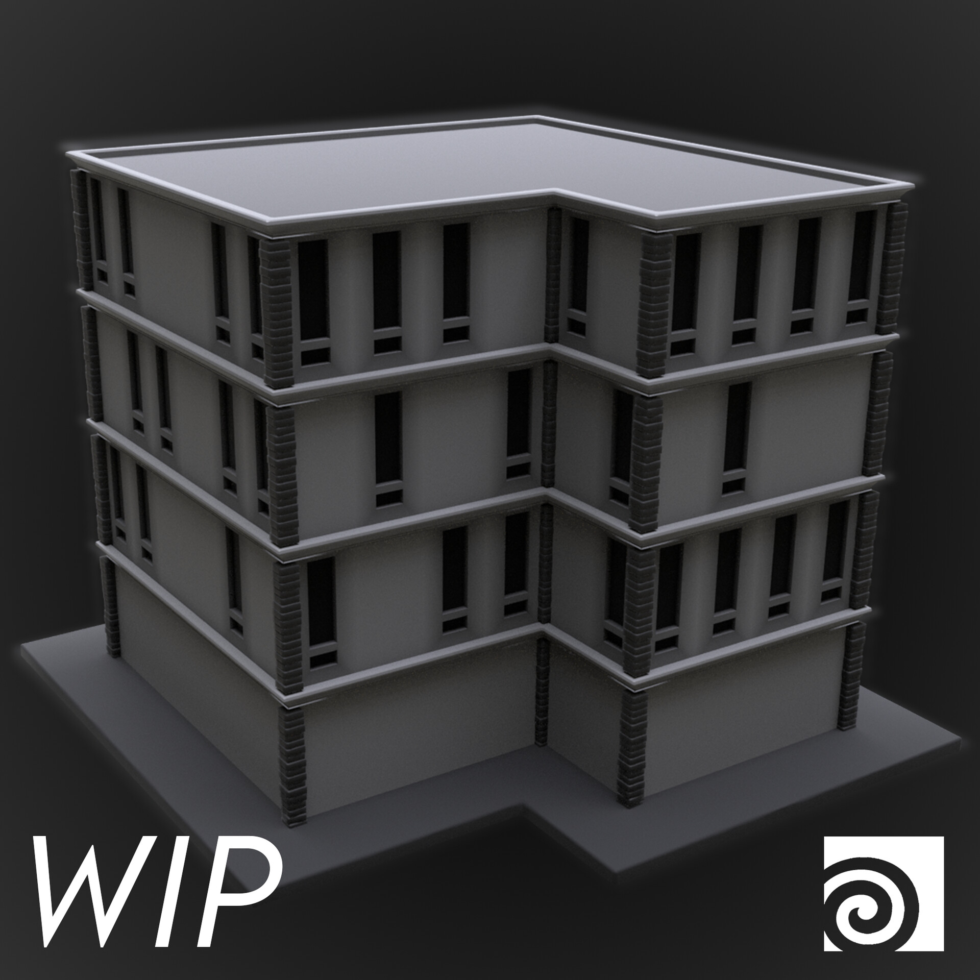 ArtStation - Houdini Procedural Building - WIP