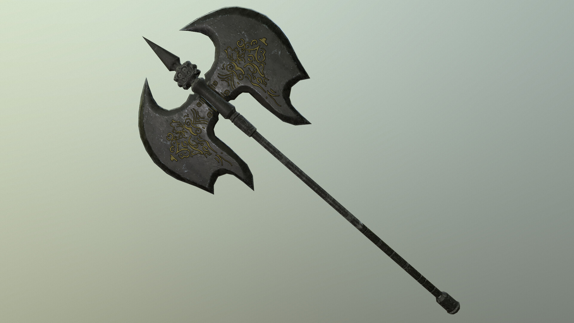 ArtStation - Black knight axe