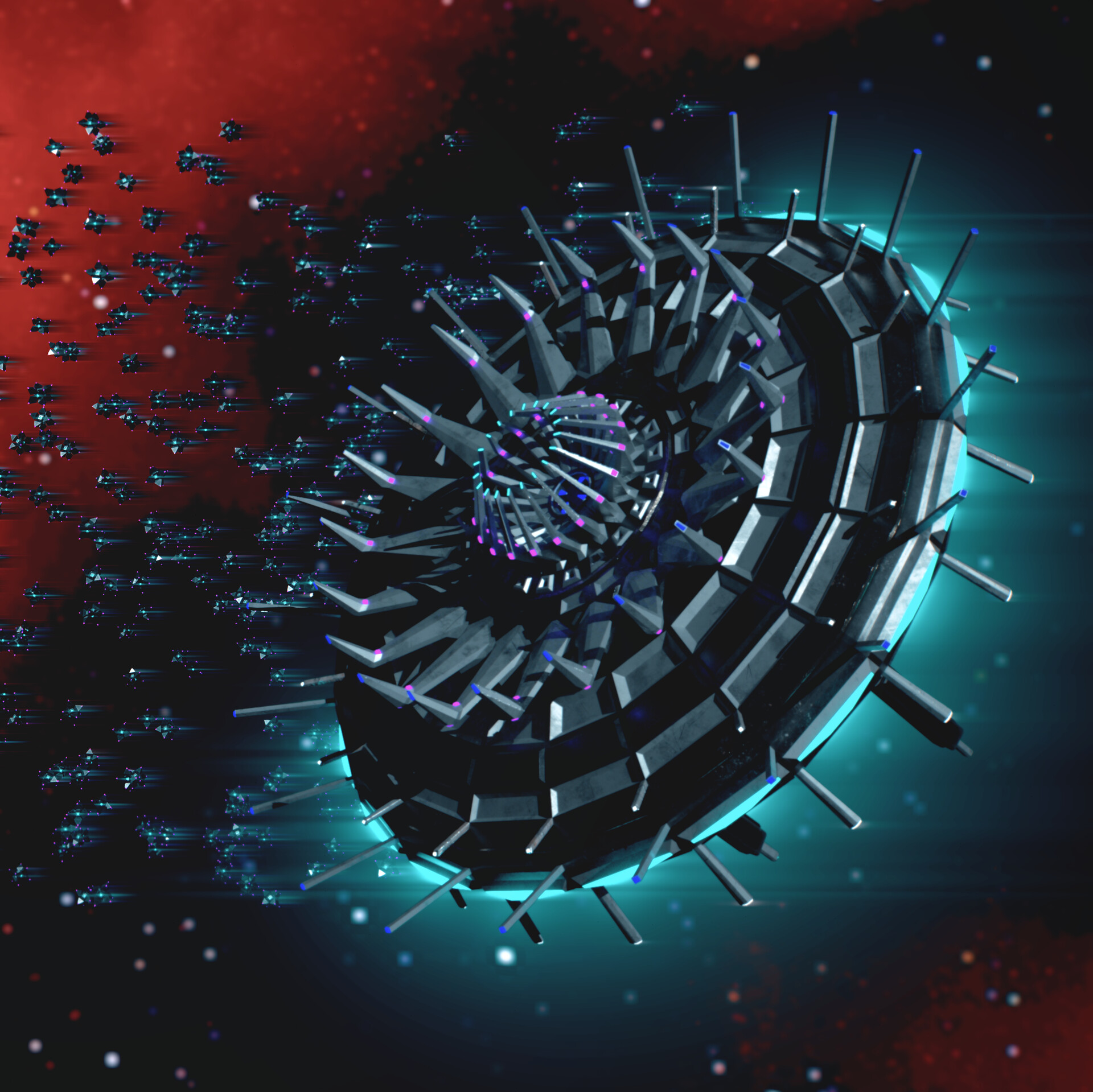 ArtStation - Alien Drones and Drone Station