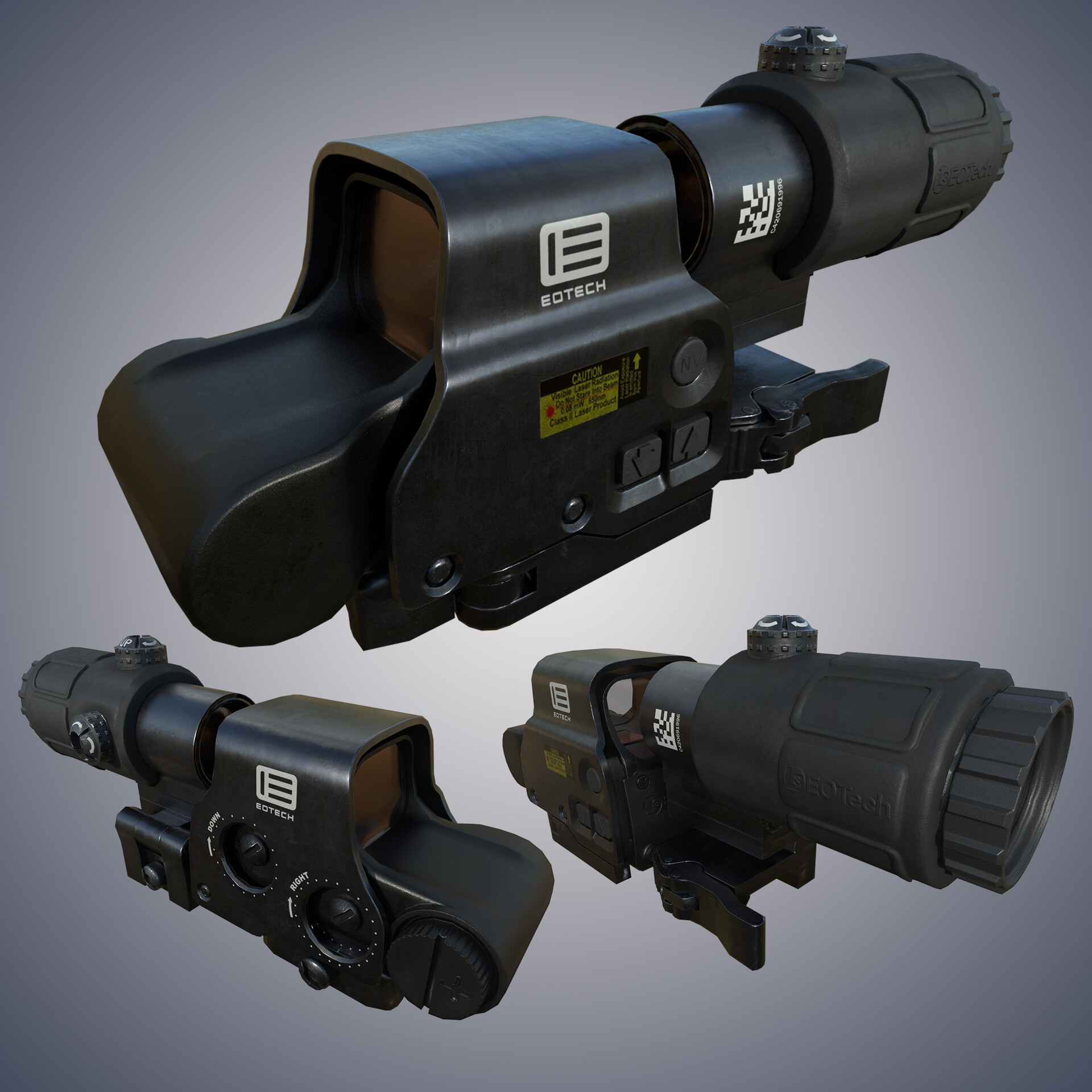 ArtStation - EOTECH Holographic Sight w/ Magnifier (EOTECH HHS I, HWS XPS3 + G33)