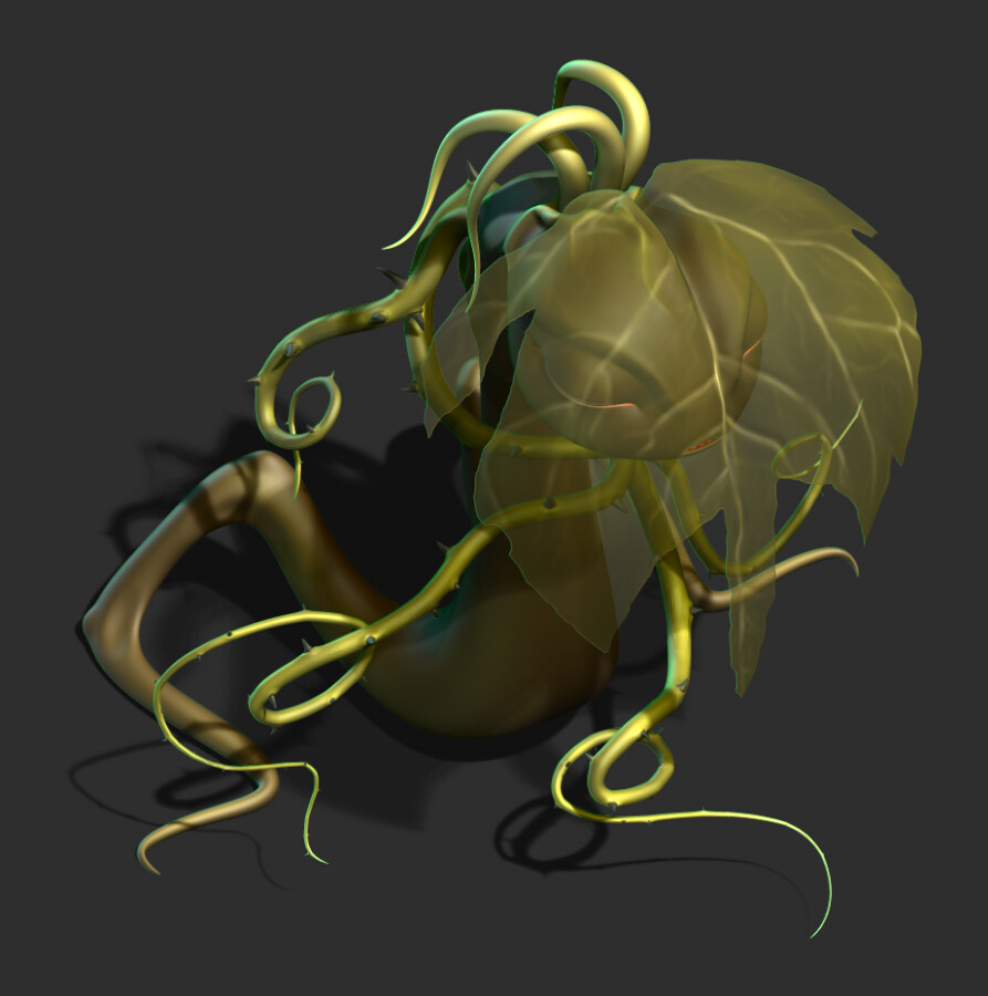 ArtStation - Leafy monster