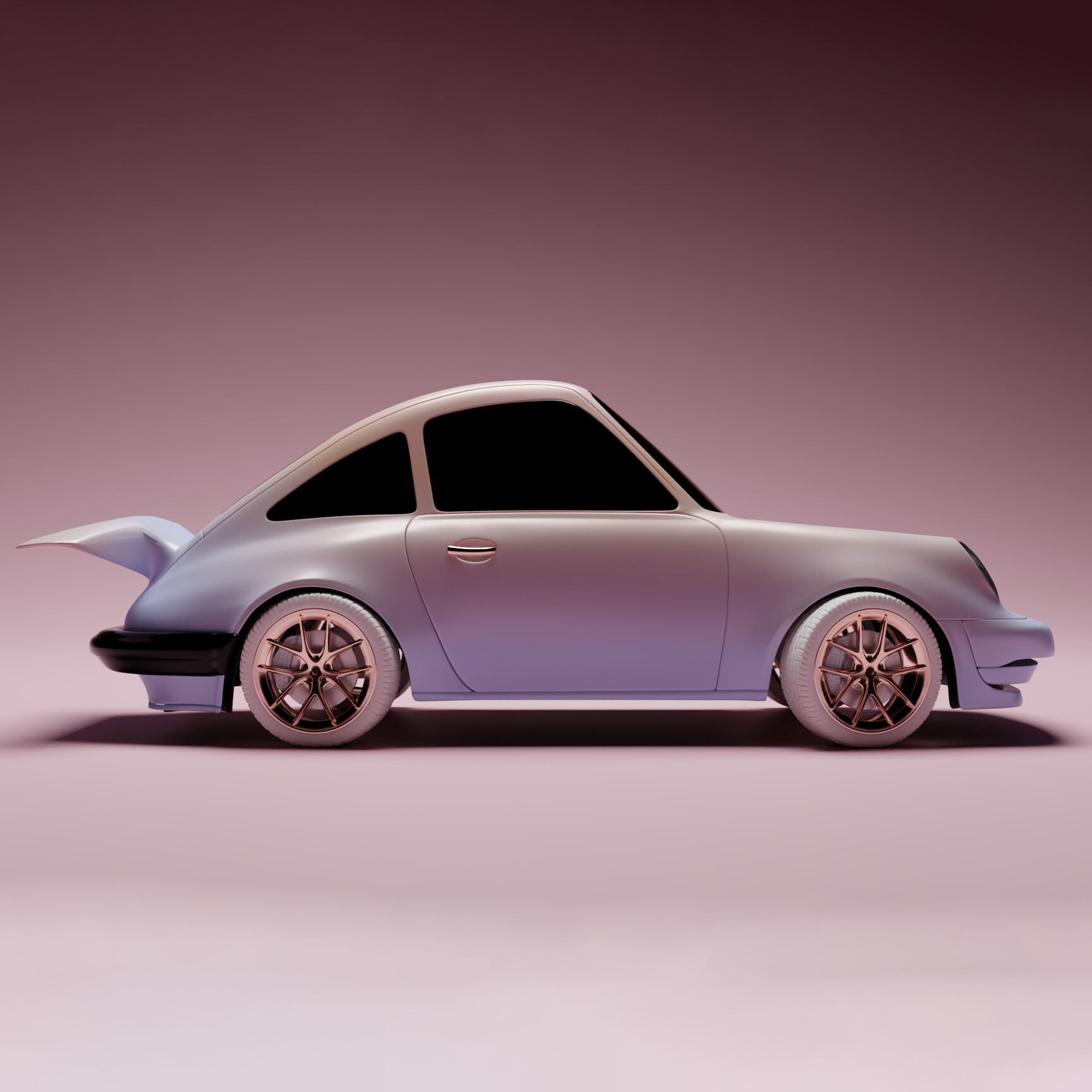 ArtStation - Porsche 911 stylized car design funky
