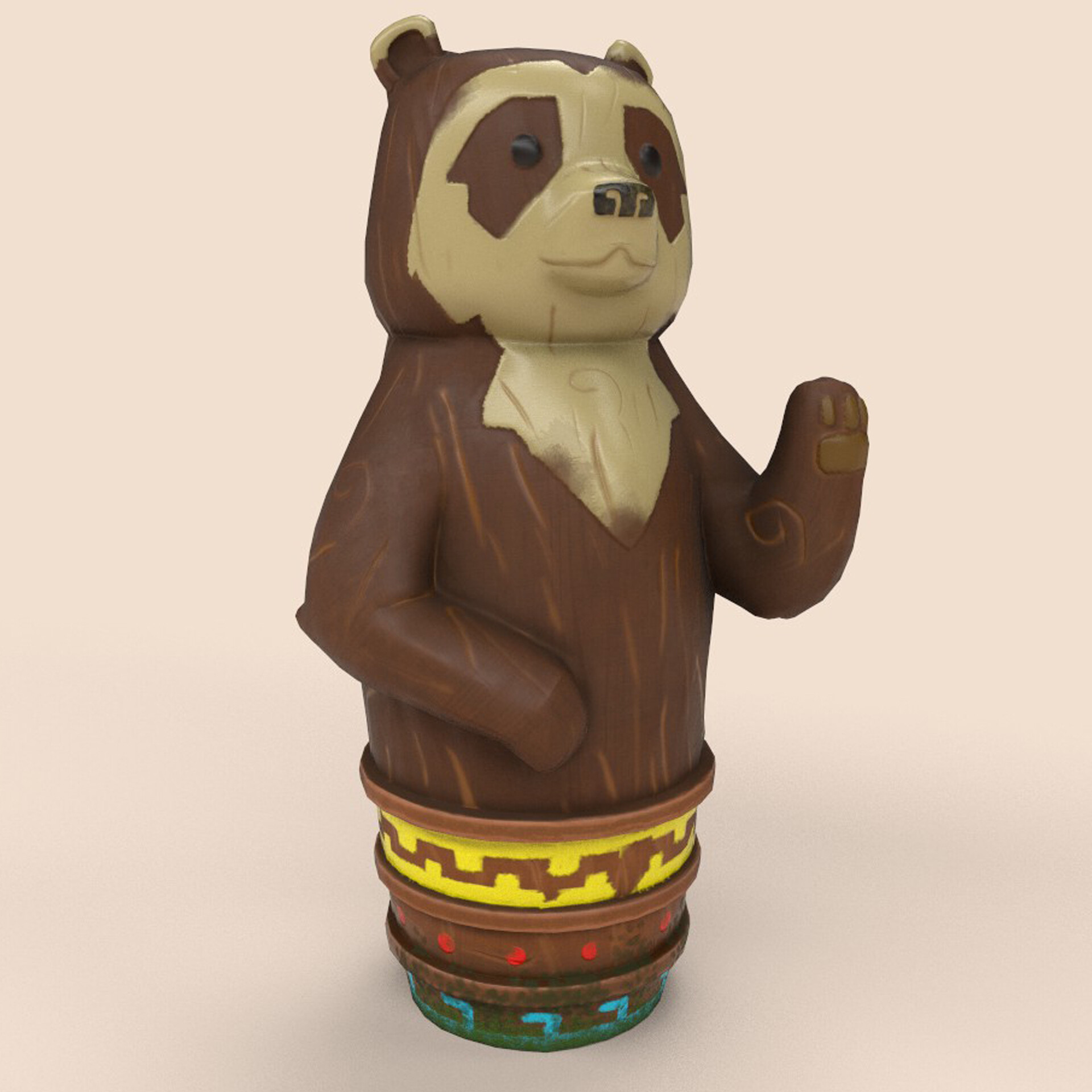 ArtStation - ASSET OSO DE MADERA