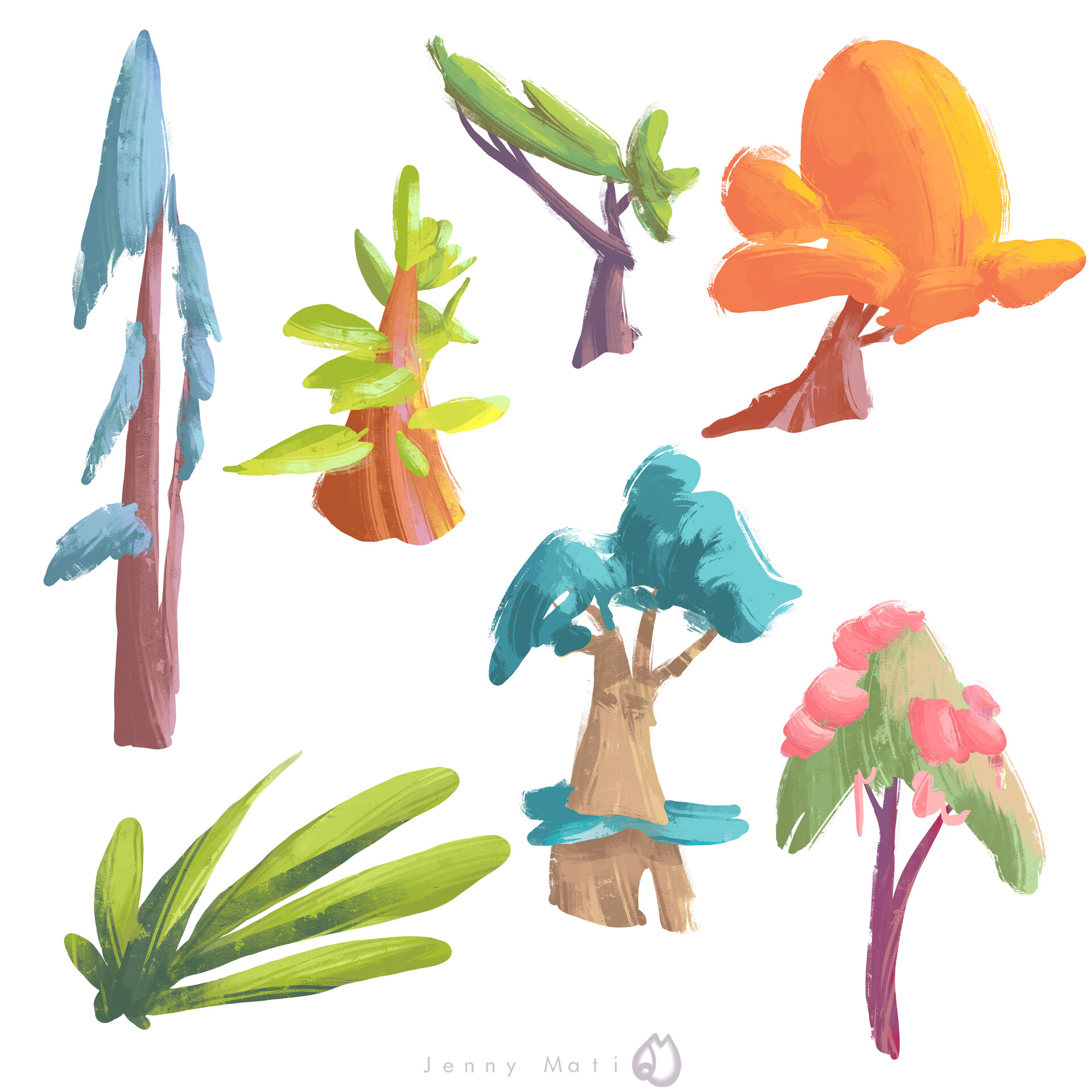 ArtStation - Stylized Plants #2